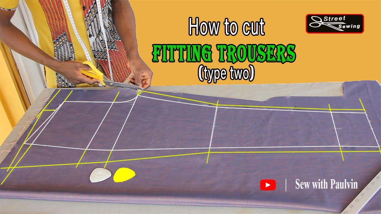Best way to cut Trousers for men and women, step by step in English ...