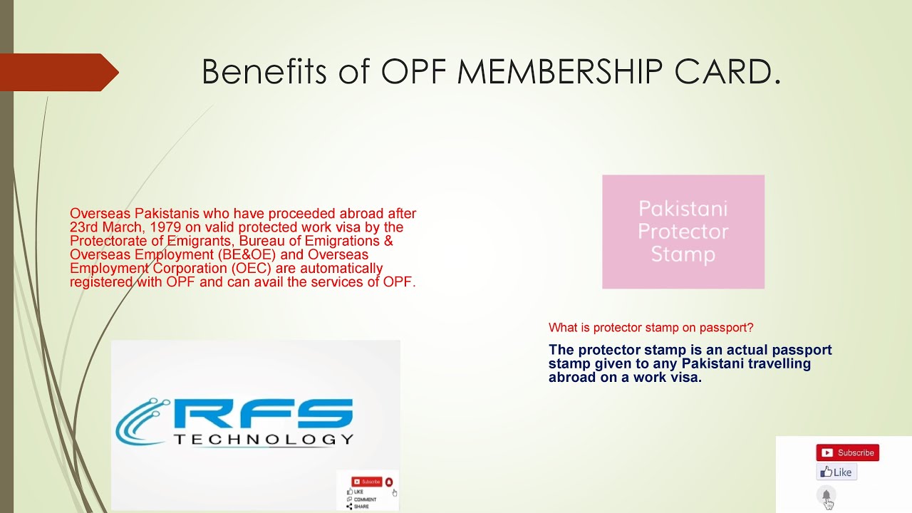 overseas Pakistanis Foundation. OPF membership card. - YouTube