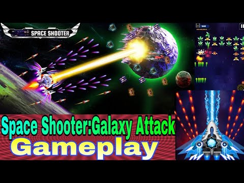 Space Shooter Galaxy Attack Gameplay.Video Game - YouTube