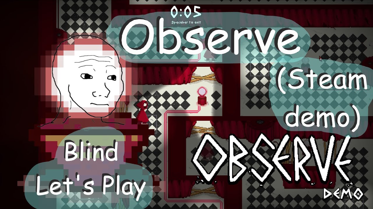 Observe (puzzle game) - Steam Demo - Blind Let's Play - YouTube
