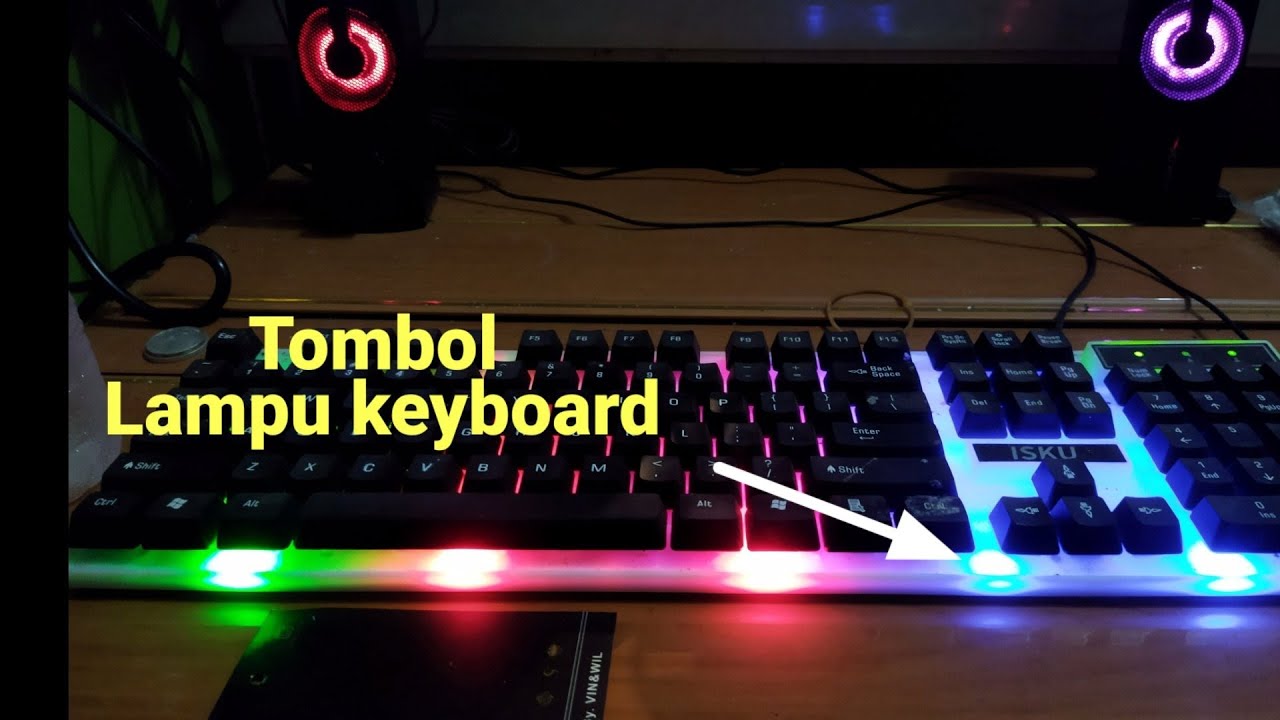 CARA HIDUPKAN LAMPU KEYBOARD ISKU - YouTube