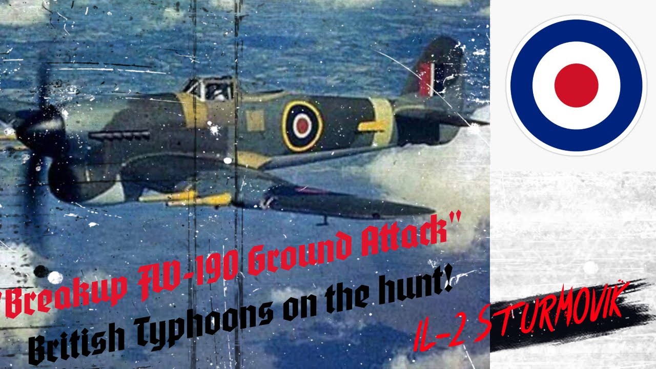 12 O' Clock High || British Fighters jump German Ground Attack 190's ...