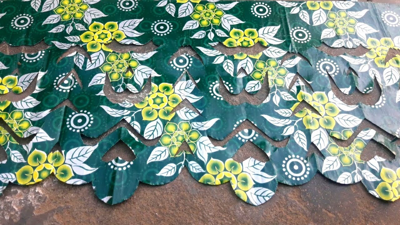 New paper long cutting design/ how to make decorated houses in your ...