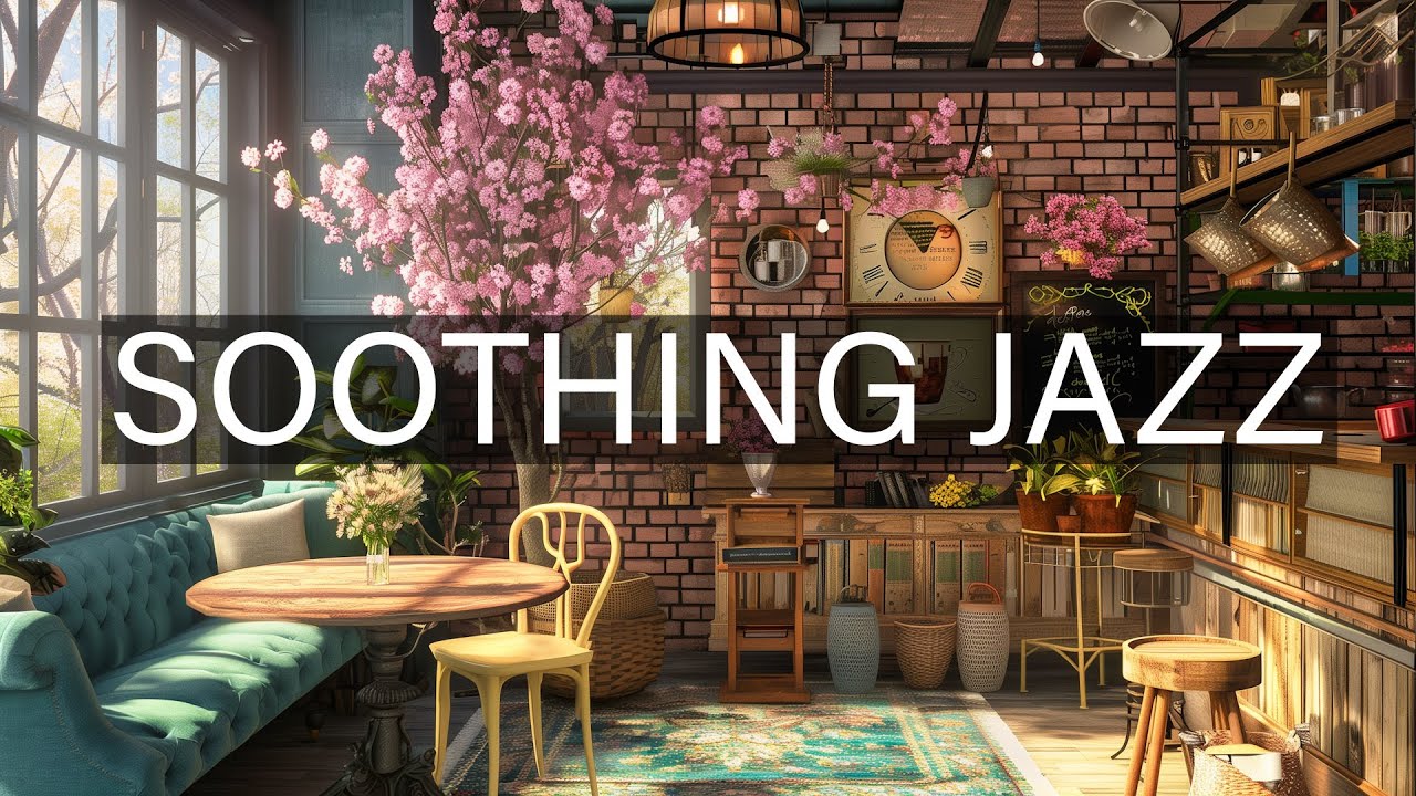 Cozy Coffee Shop Ambience Piano Music with Lovely Day Cafe ☕ Soothing ...