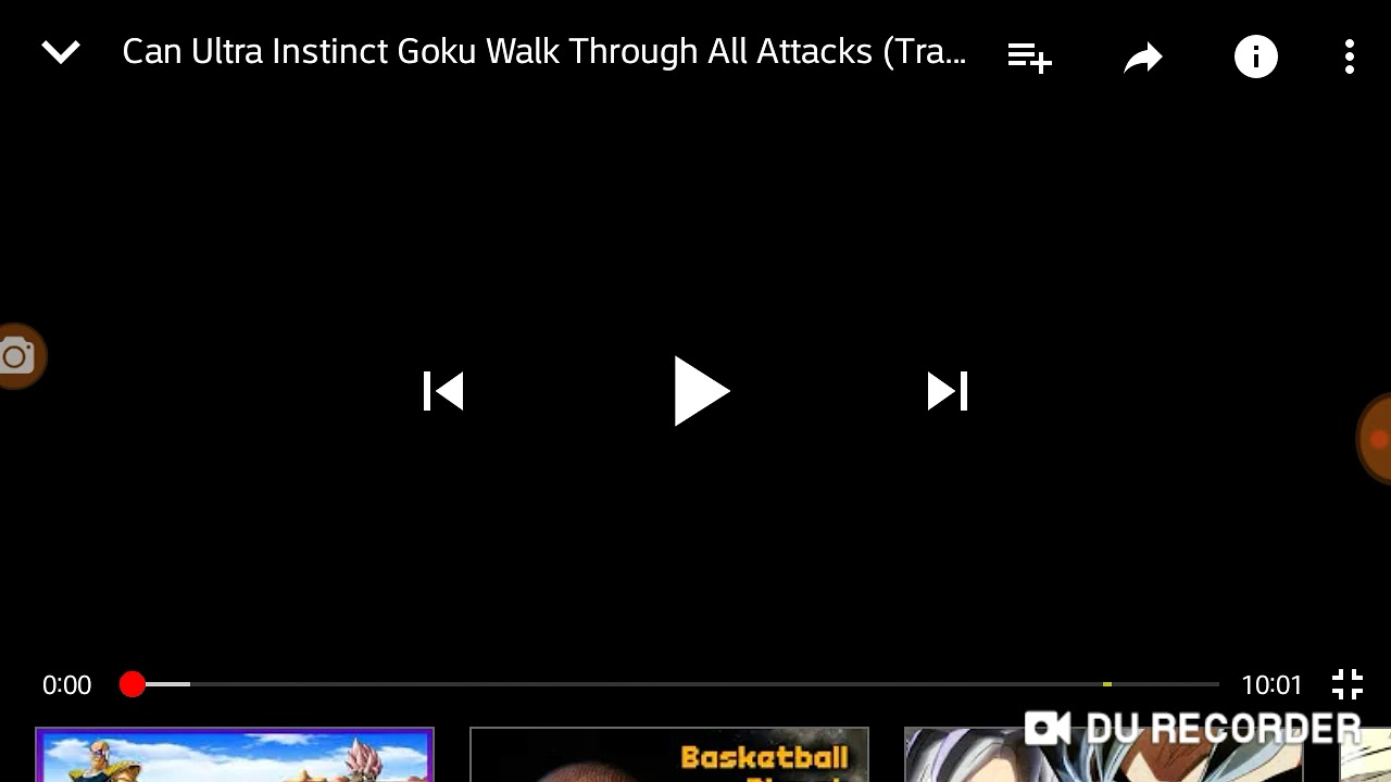 The Ultra instinct goku walk through attack - YouTube