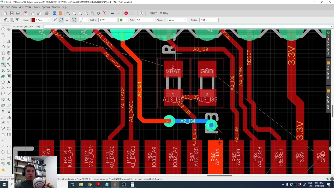 09 Eagle CAD PCB esquematico y boardfile layout - YouTube