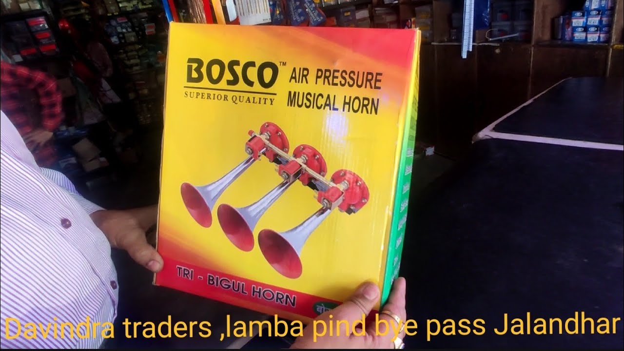 3 pipe air pressure horn (unboxing and presentation ) - YouTube