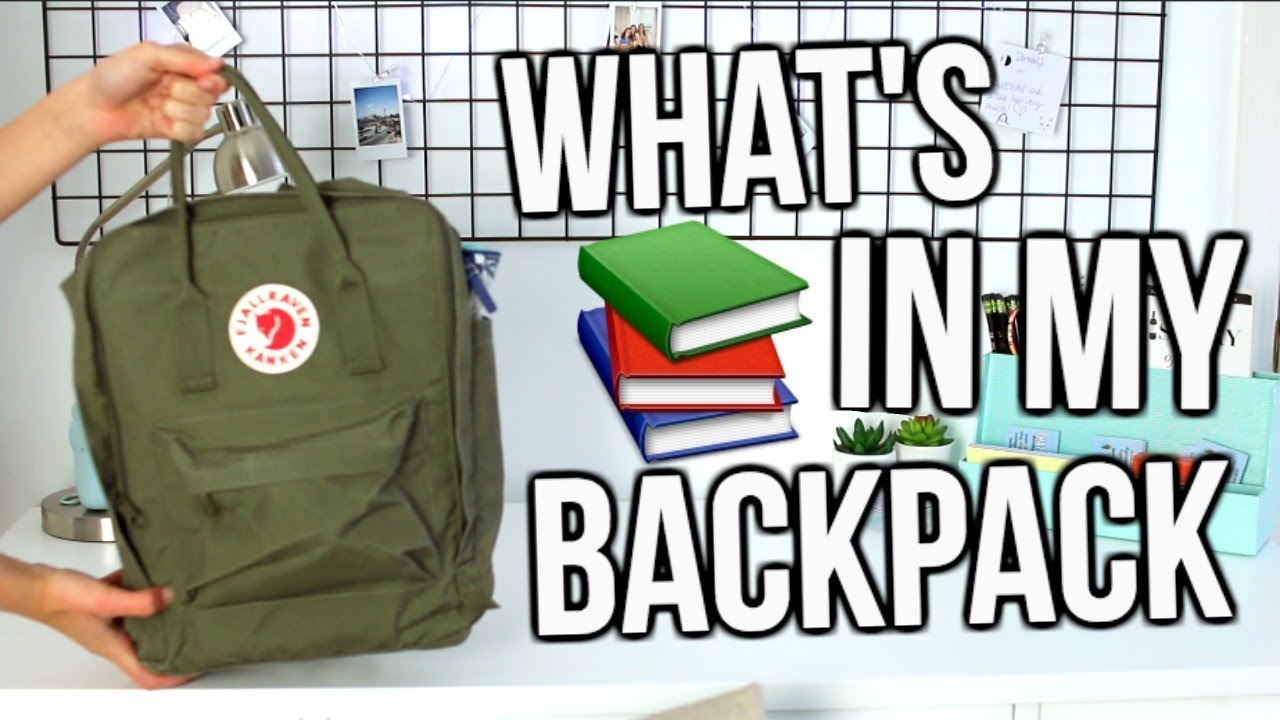 What's In My Backpack 2017-2018! - YouTube