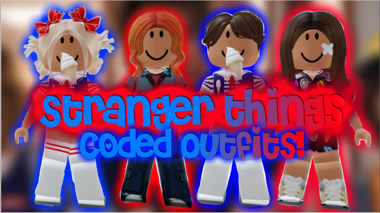Stranger things coded outfits!! - YouTube