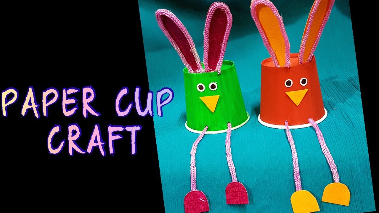 SIMPLE PAPER CUP CRAFT//DIY PAPER CUP CRAFT//CRAFT MAKING FOR KIDS//ART ...