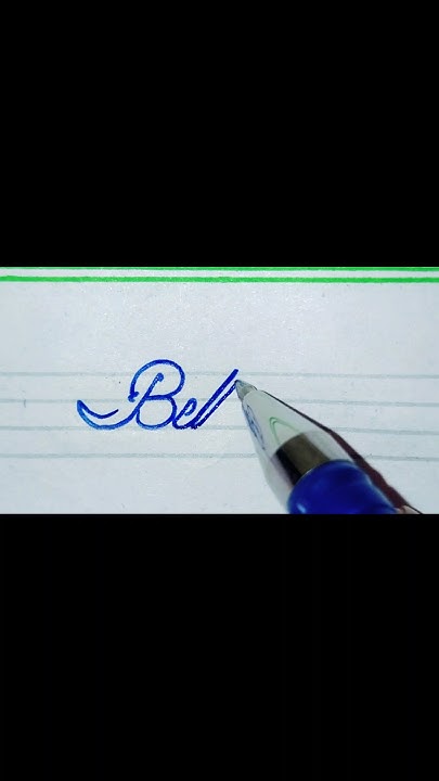 Bell write ️ in beautiful cursive style #calligraphy #handwriting - YouTube
