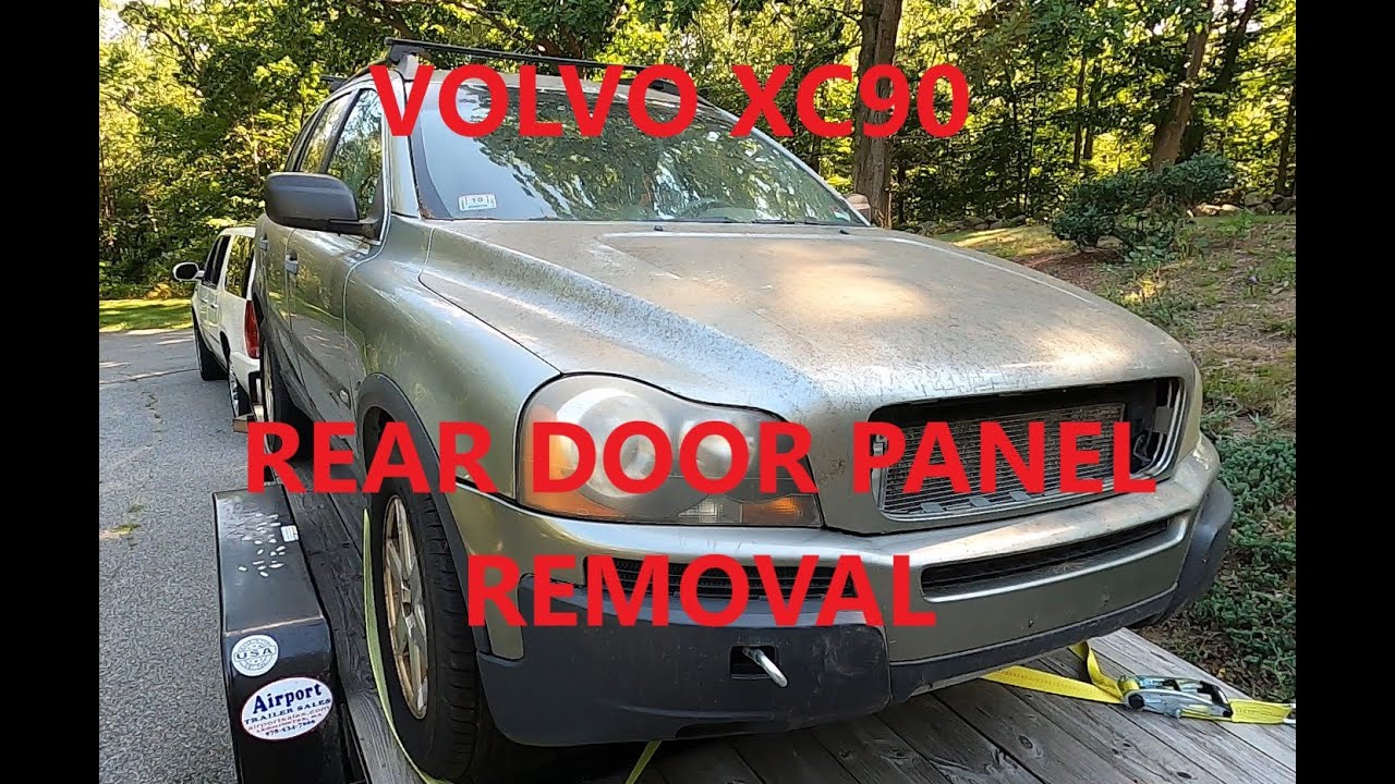 2003-2014 Volvo XC90 Rear Door Panel Removal Instructions - YouTube