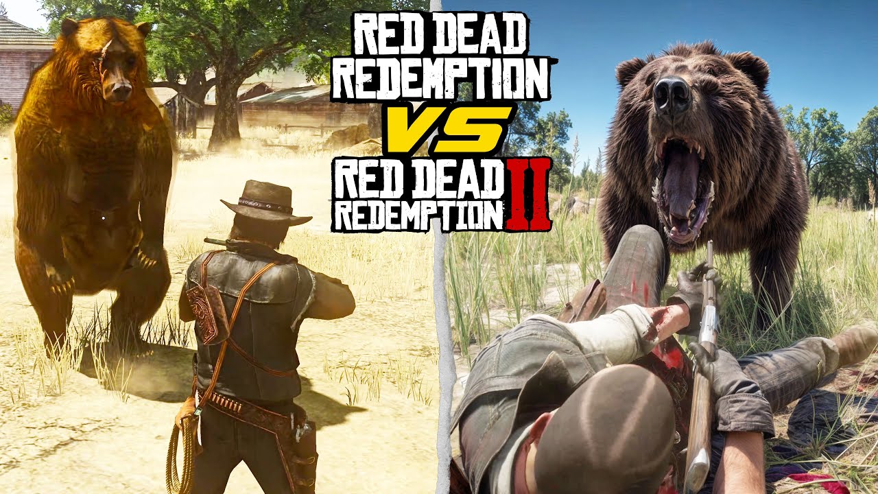 Grizzly Bear Attack Comparison: RDR1 PC vs. RDR2 PC – Which Is More ...
