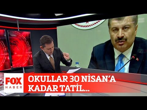 Okullar 30 Nisan'a kadar tatil...25 Mart 2020 Fatih Portakal ile FOX Ana Haber