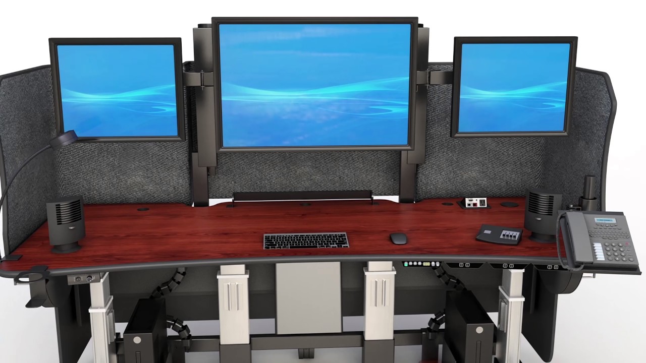PACS Medical Radiology Workstation Desk - YouTube
