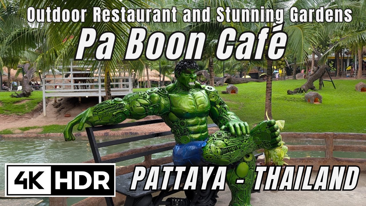 Pa Boon Café | Outdoor Restaurant and Stunning Gardens | 4K HDR 60FPS ...