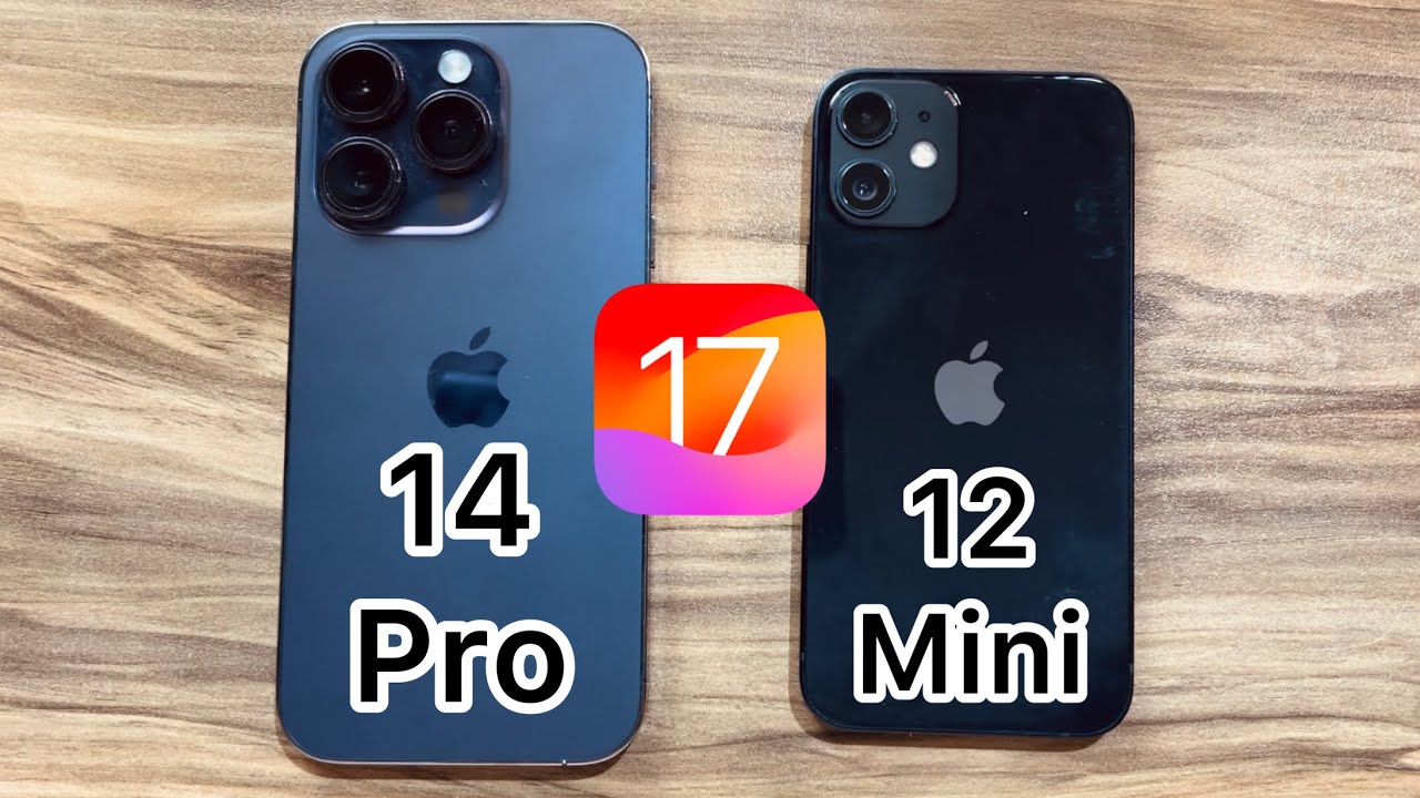 iPhone 14 Pro vs iPhone 12 Mini on iOS 17.0.3 - YouTube
