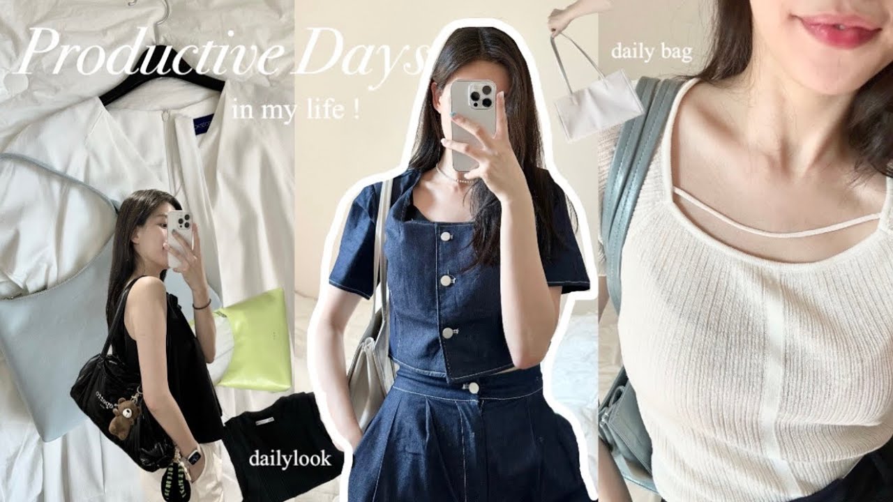Vlog 직장인 브이로그 여름코디 👖 유행 안타는 데일리백 🧃💚 여름데일리룩 꾸안꾸 예쁜코디 잔뜩••🫶🏻 스탠드오일 오블롱백 플럼백 패션하울 쇼핑하울 여름옷 Youtube