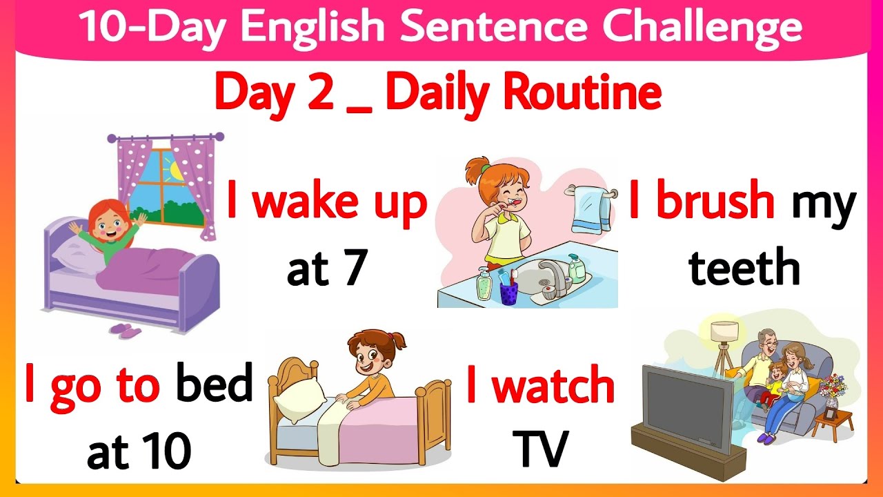 Day 2 – 10 English Sentences for Daily Routine | 10-Day Challenge - YouTube