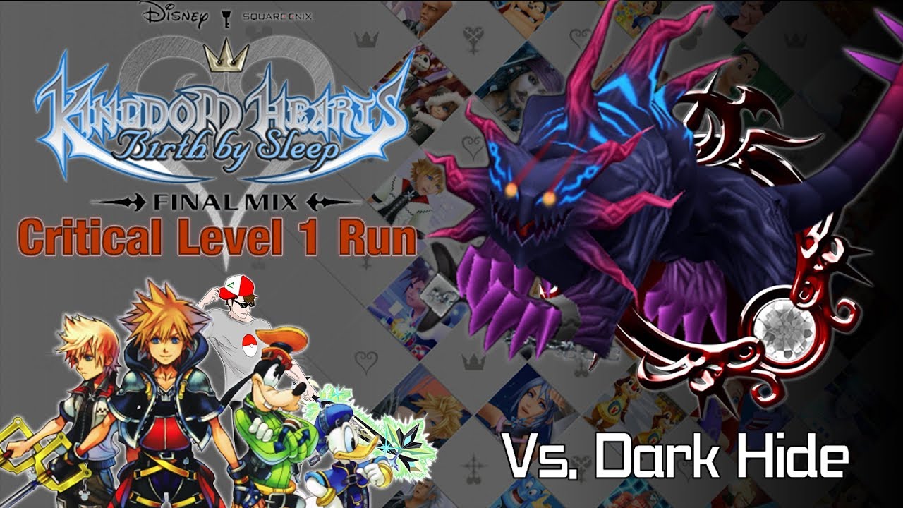 Dark Hide Level 1 Critical Mode - Kingdom Hearts 2.5 HD ReMix - YouTube