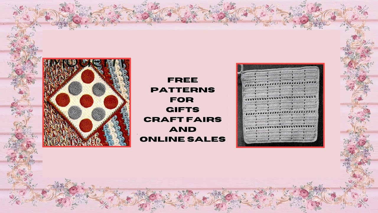 Free Craft Pattern PDF’s Crochet Vintage Square 1 and Square 3 ...
