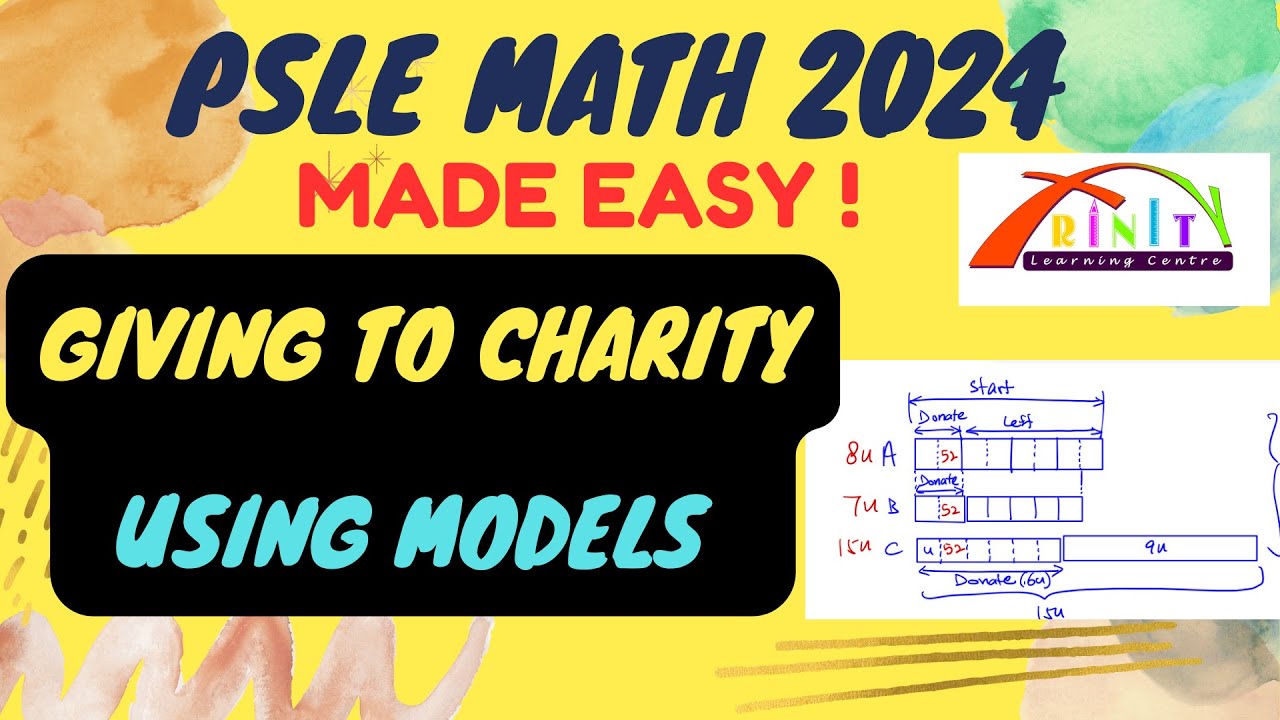 PSLE 2024 PSLE Maths - Charity Qn using Models - YouTube