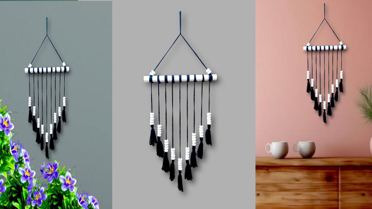 woolen craft wall hanging new design/woolen thread🧵wall decor/woolen ...