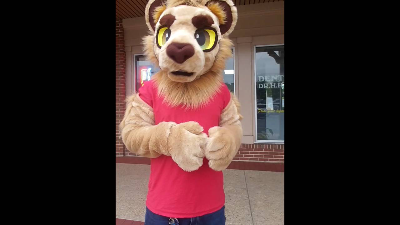 Fursuit Outing With Enthusiastic-Lion! - YouTube
