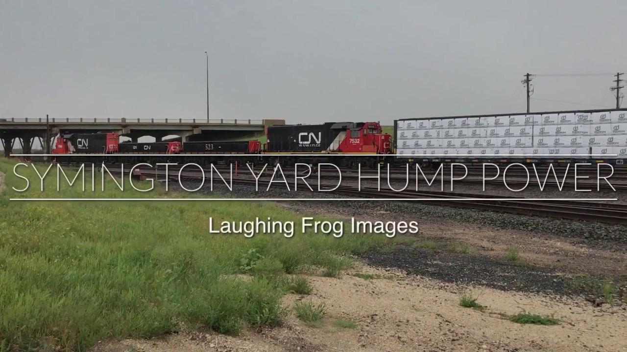 CN Rail Symington Yard Hump Power - YouTube