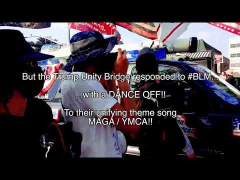 BLM RIOT TURNS INTO MAGA YMCA DANCE PARTY