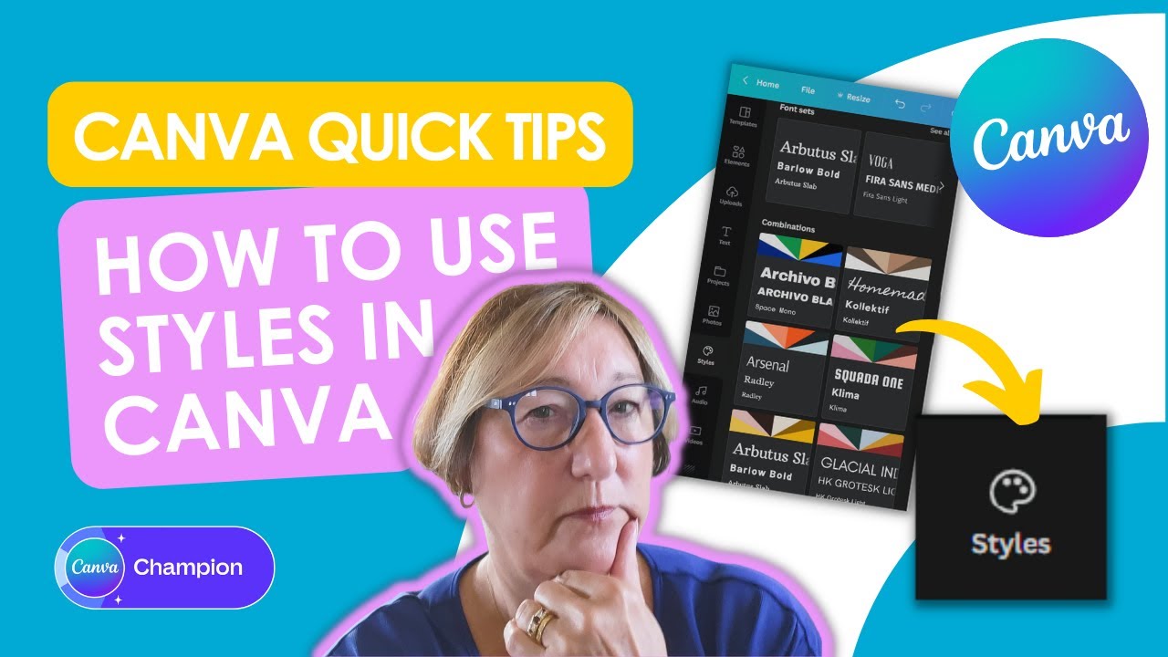 Canva Quick Tips - How to use Styles in Canva - YouTube