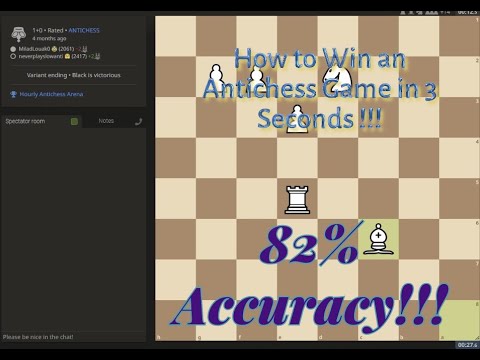 How to Win an Antichess Game in 3 Seconds !!! - YouTube