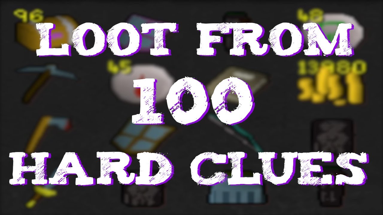 CLIP: Loot From 100 Hard Clues - YouTube