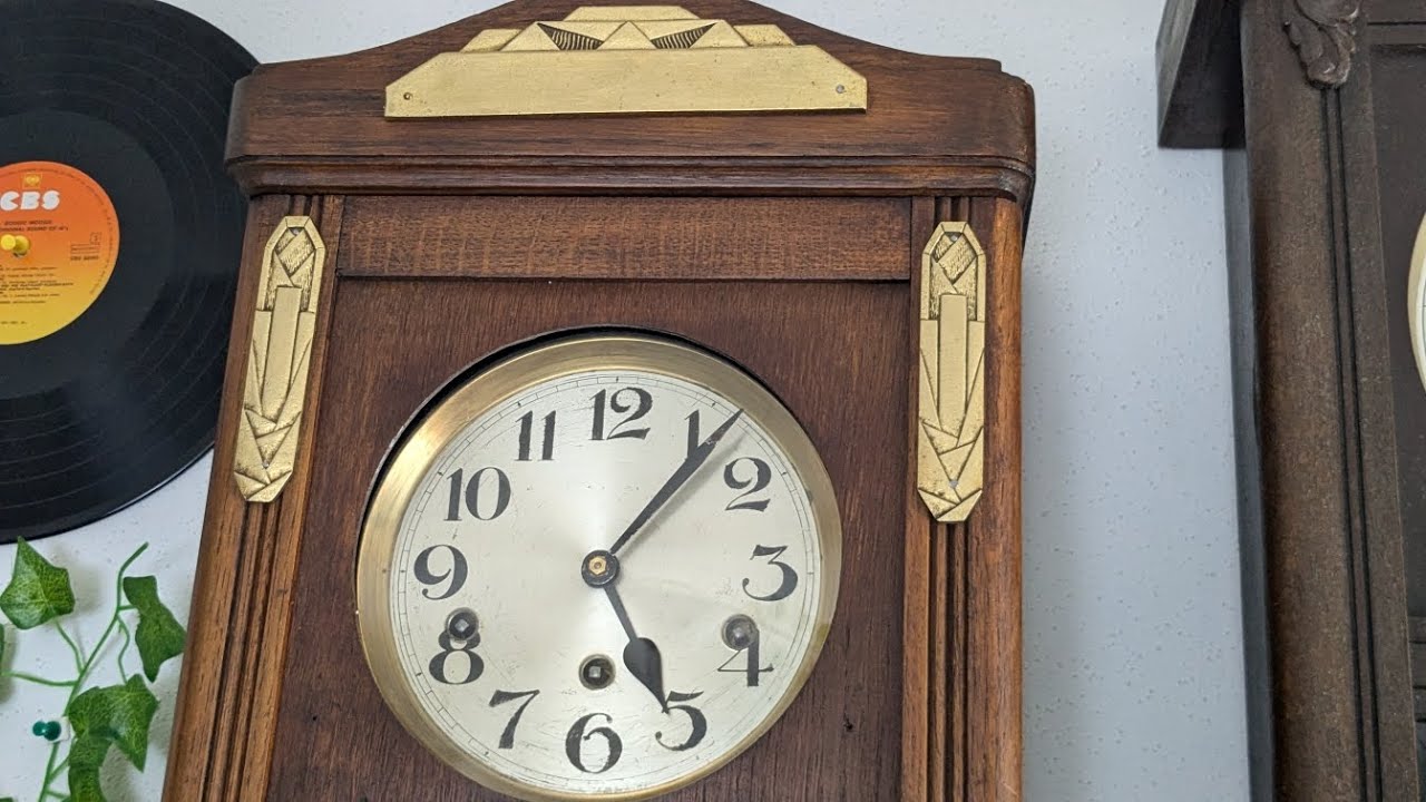 Rare 1920's French Fontenoy dual chime Art deco box clock with Fontenoy ...