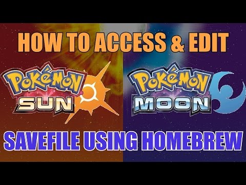 HOW TO ACCESS & EDIT POKEMON SUN&MOON SAVEFILE WITH 3DS HOMEBREW [WORKS ...