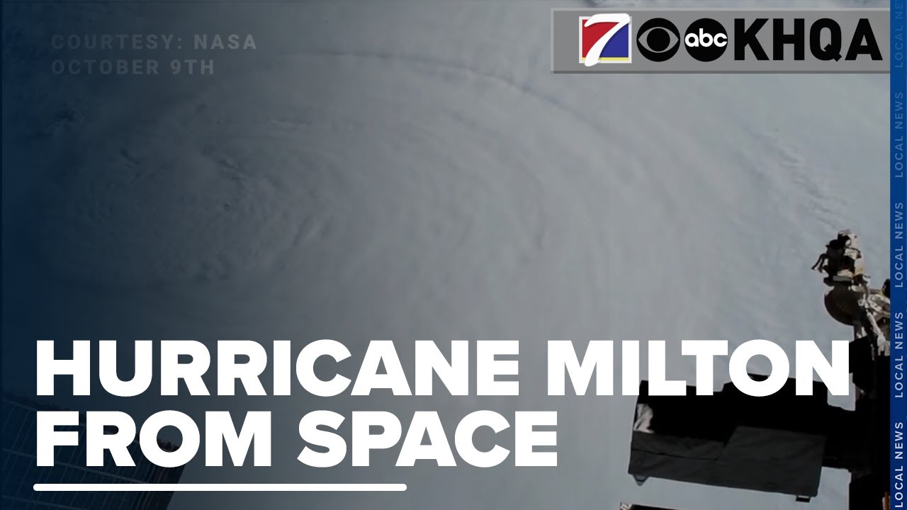 NASA Sends Video From Space of Hurricane Milton From Earlier Today From ...