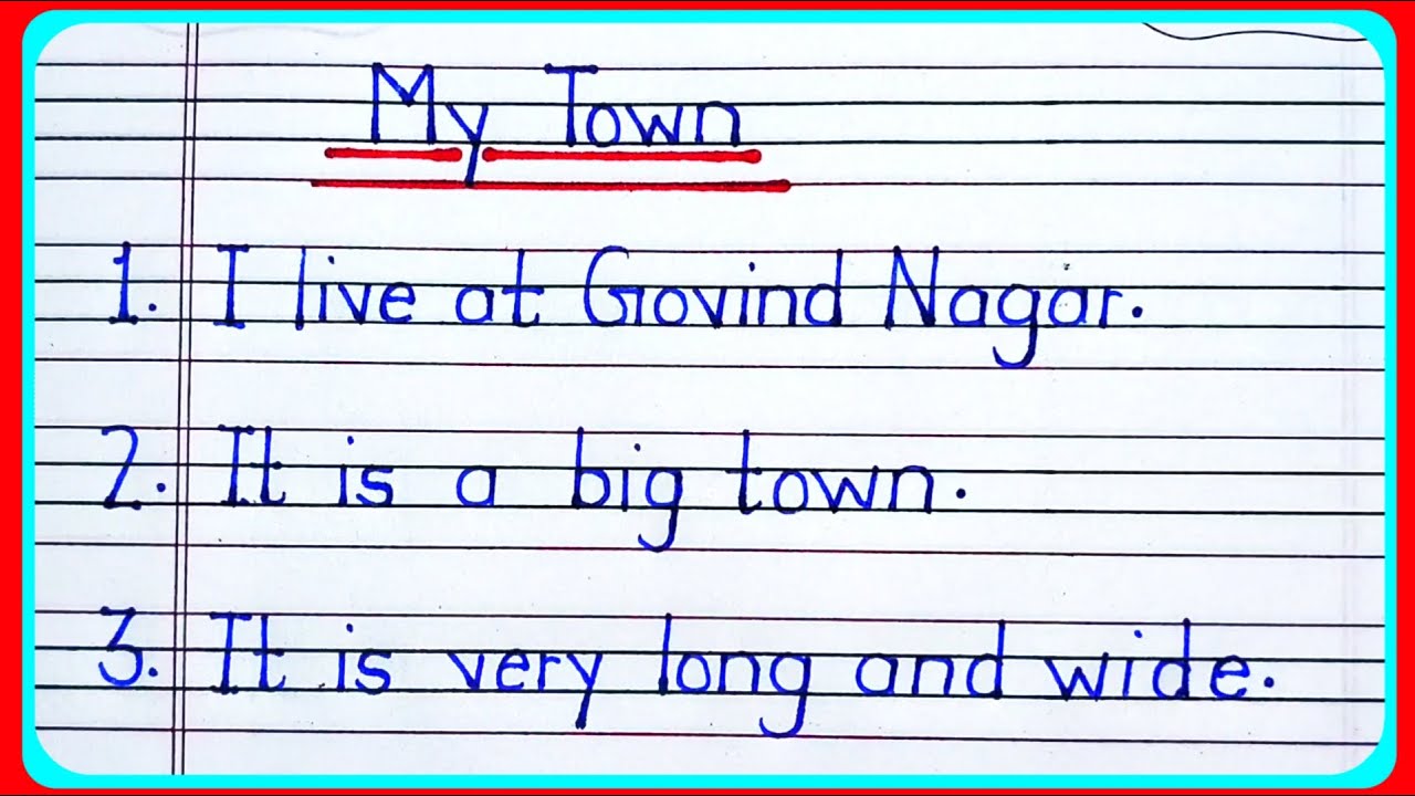 My Town Essay in english | 10 Lines On My Town | My Town Essay 10 Lines ...