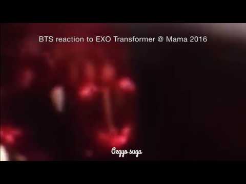161202 MAMA 2016 - BTS reaction to EXO Transformer