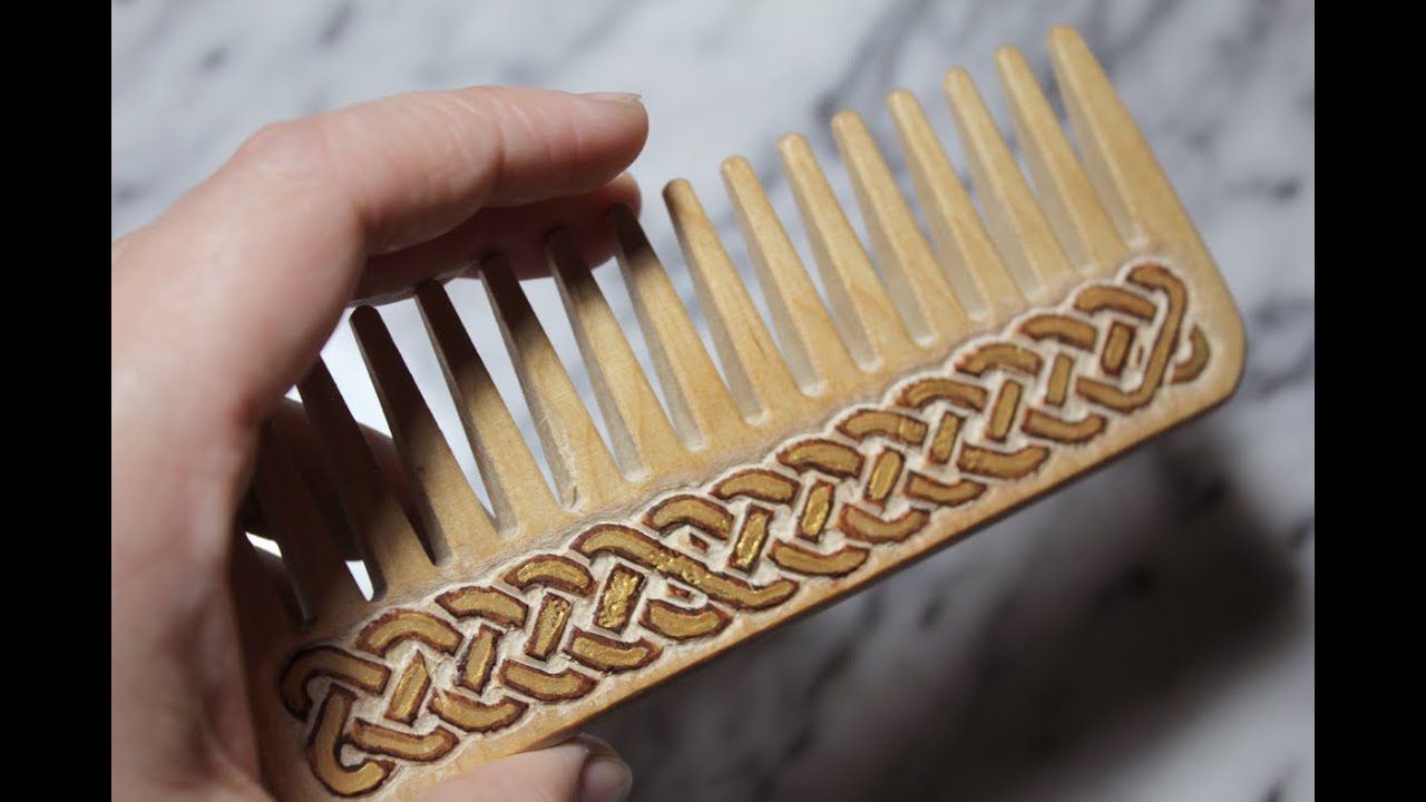 DIY Celtic Carved Comb - YouTube