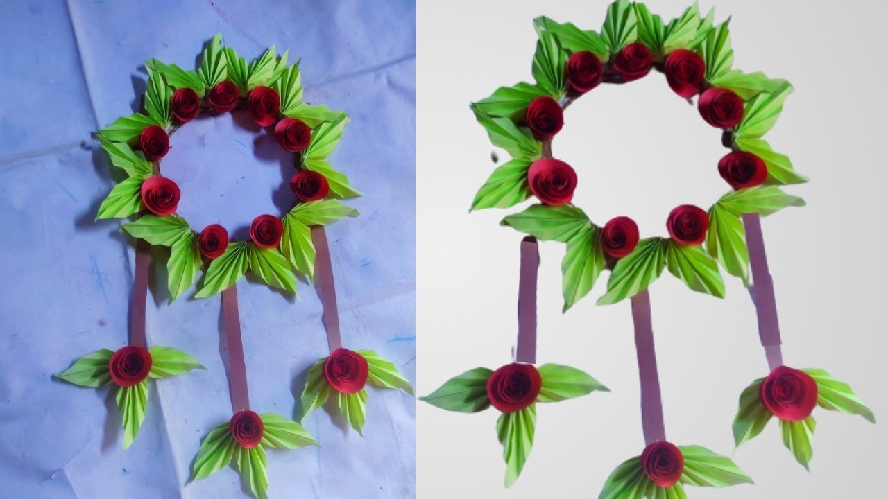 पेपर का डिजाइन, paper ka desing, paper craft, paper flowers, papercraft ...