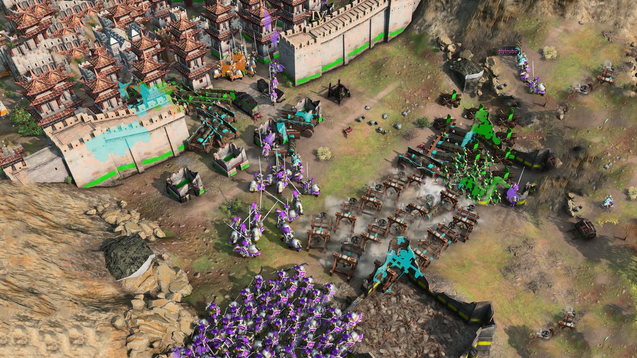 Age of Empires 4 - 4v4 BREAKING THE SIEGE | Multiplayer Gameplay - YouTube