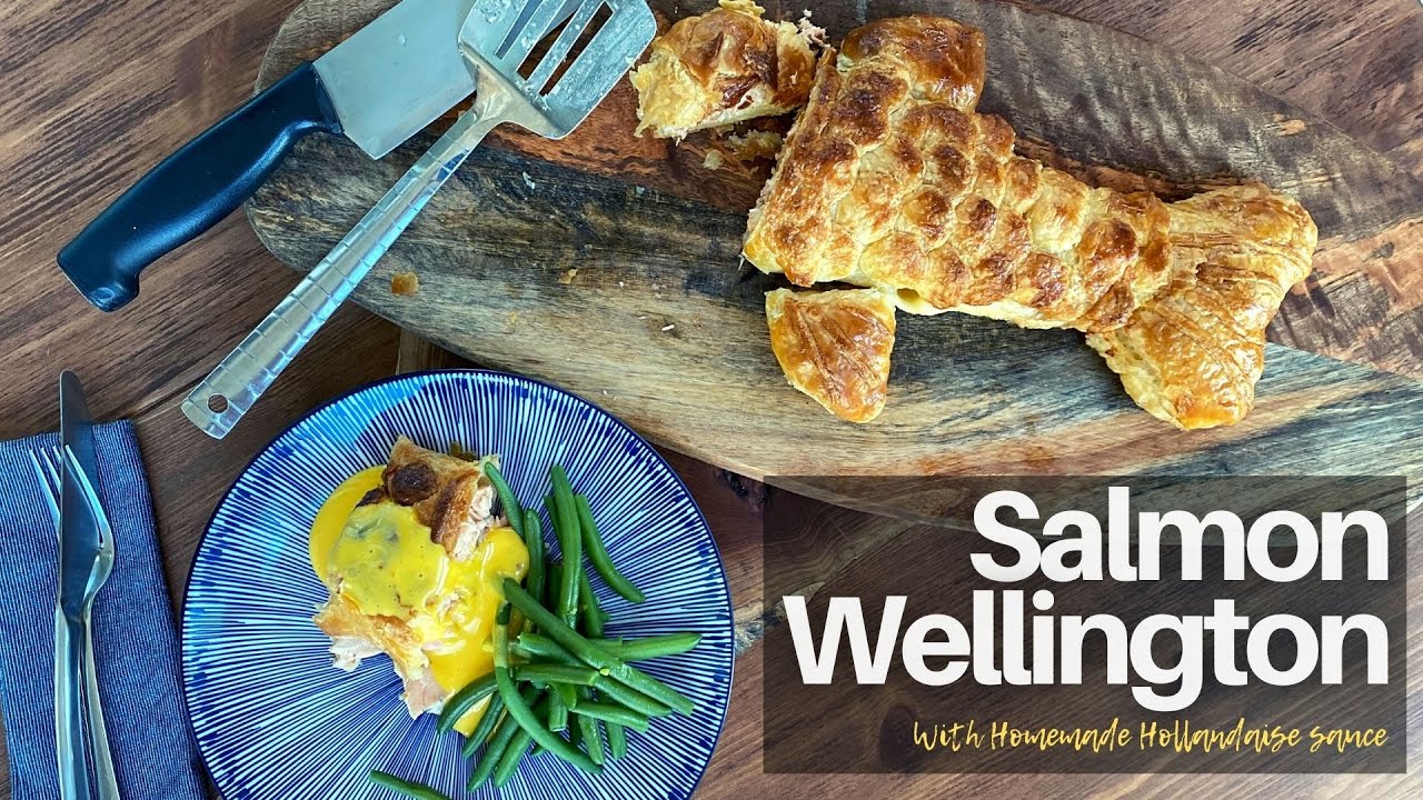 연어 웰링턴. The Easiest (fish shape) SALMON WELLINGTON recipe | Auntie A's ...