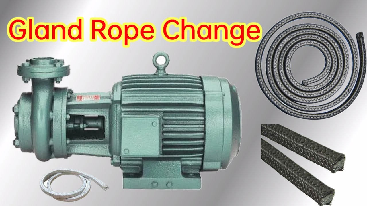 How to Change Water Pump Motor Gland Rope | Step-by-Step Guide - YouTube