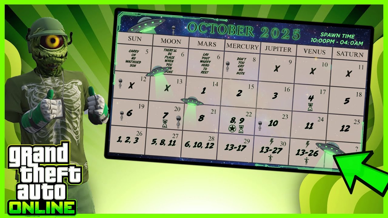UFO Finale Sightings! 2025 Calendar & Halloween Event Ending Soon in ...
