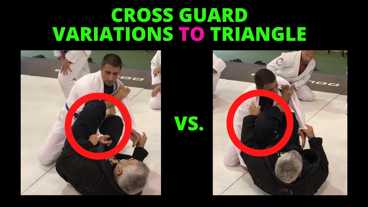 88. Cross Guard Setup Variations to Triangle | Armbar & Omoplata - YouTube