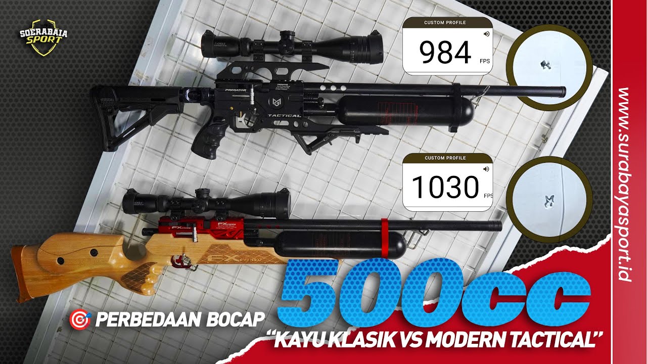 Perbedaan Bocap 500CC : Popor Kayu Klasik VS Tactical Moderrn – SIAPA ...