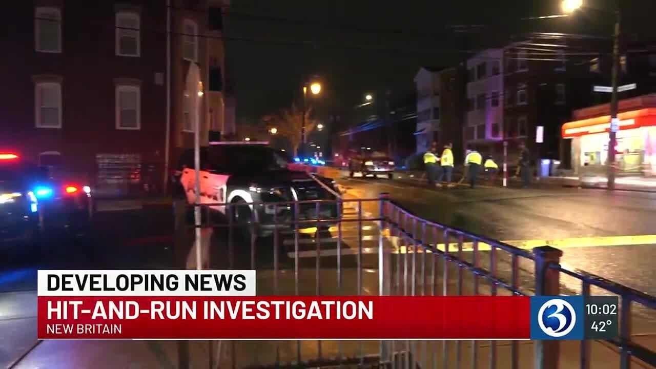 Hit and run investigation in New Britain - YouTube