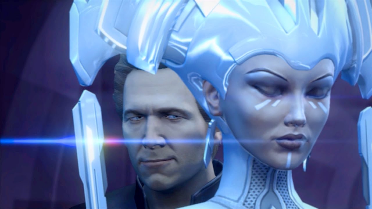 Abraxas and Clu Kill Radia and Destroy Arjia City (Tron: Evolution ...