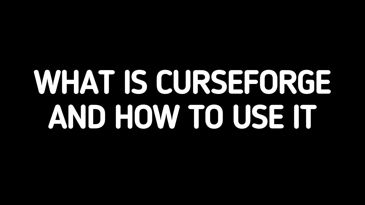 WHAT IS CURSEFORGE AND HOW TO USE IT | The Sims 4 - YouTube