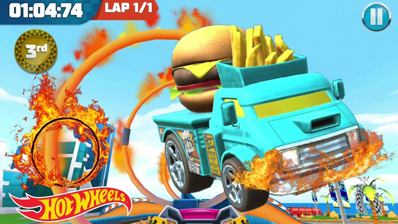 Hot Wheels Unlimited - Buns of Steel in Fire Hoops - YouTube